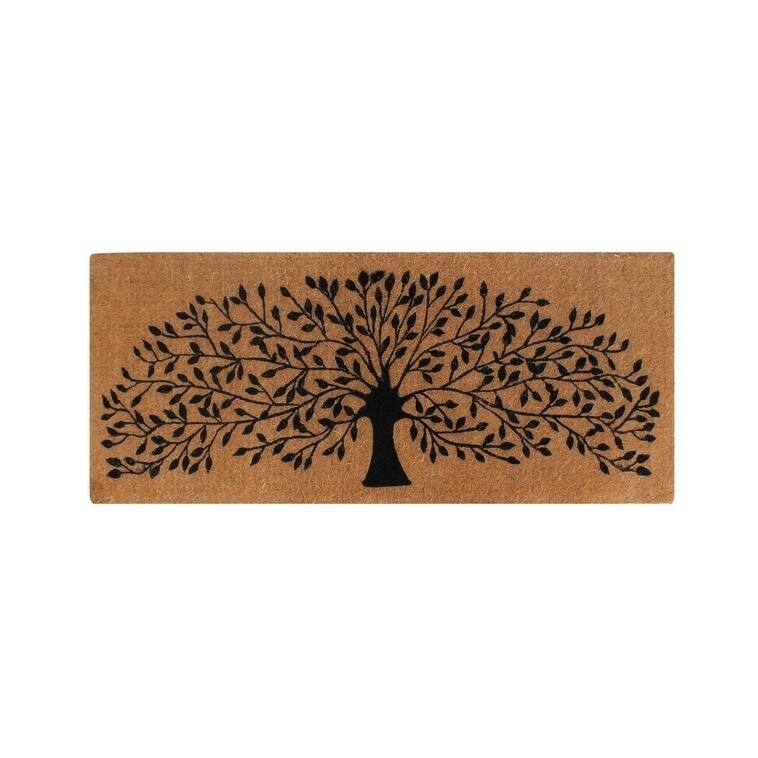 A1HC Hand Crafted Tree Of Life Entry Double Door Mat 24" x 57 ...