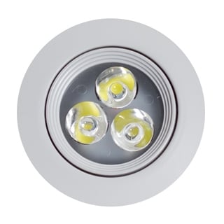 3.5-in. W Round Brass-LED Recessed Pot Light In White Color - Bed Bath ...