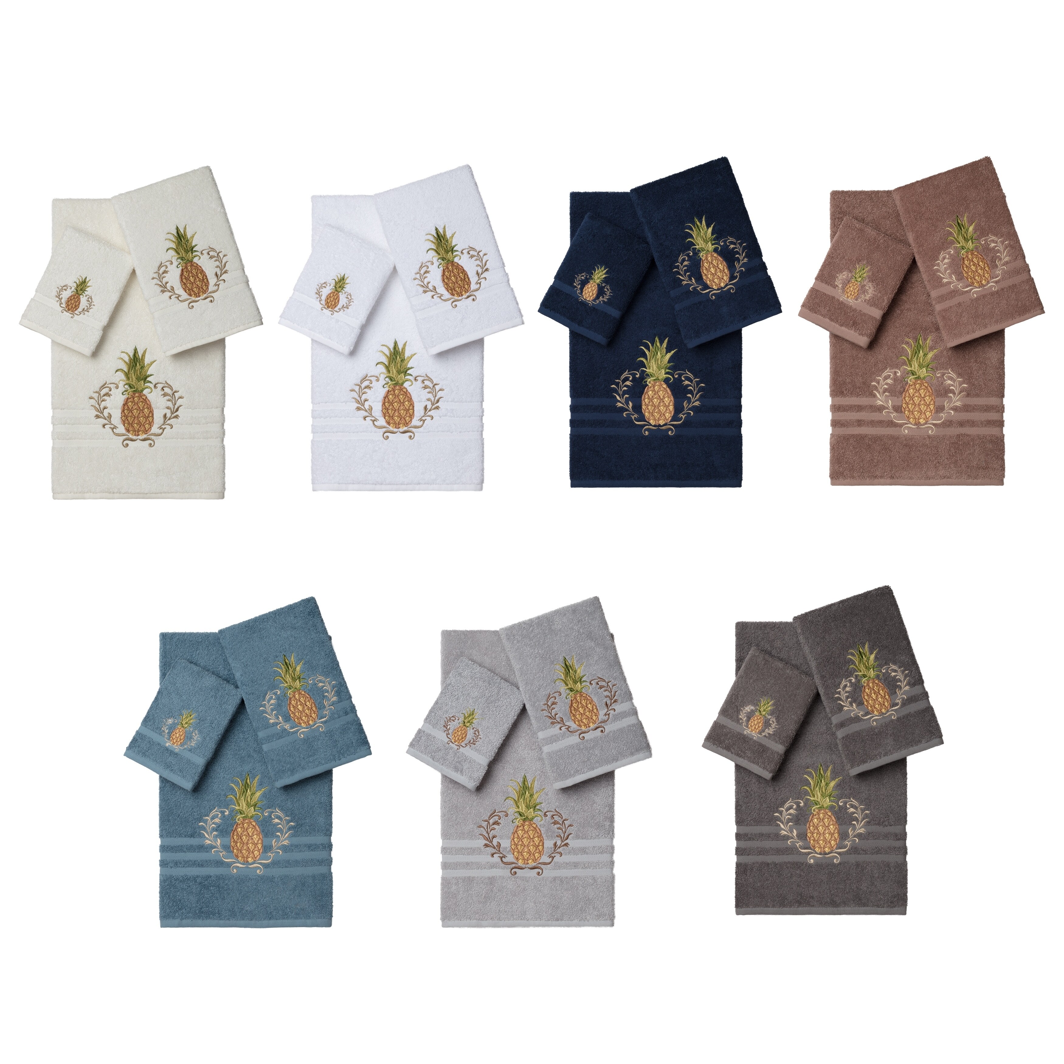 Authentic Hotel and Spa Turkish Cotton Palmera 2 PC Bath Towel Set - On ...