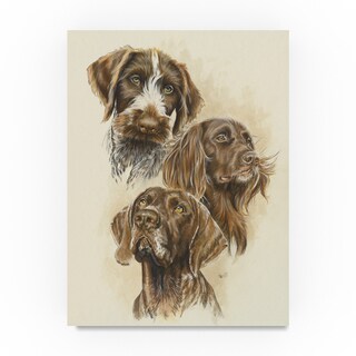 Barbara Keith 'German Pointers' Canvas Art - Bed Bath & Beyond - 18968210