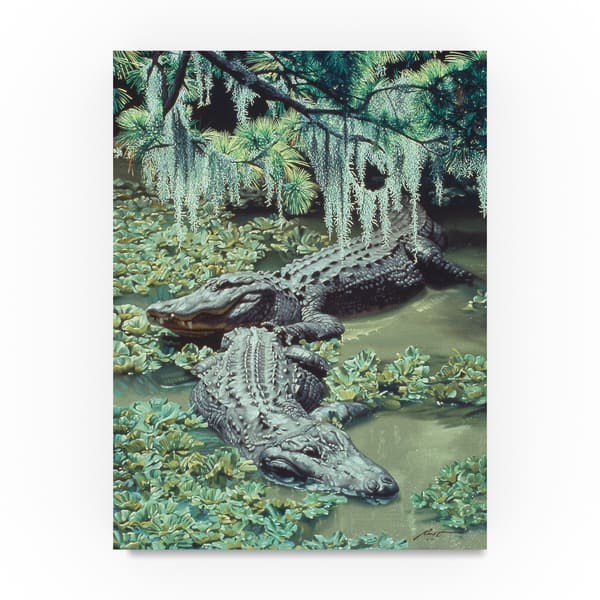 D. Rusty Rust 'Alligators ' Canvas Art - Bed Bath & Beyond - 18968838