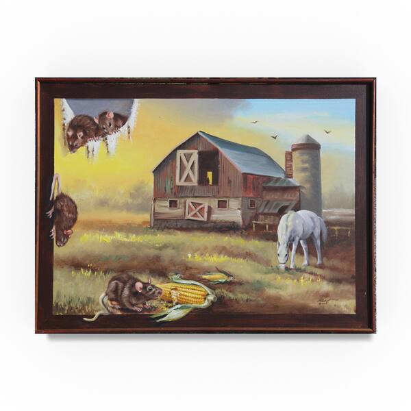 D. Rusty Rust 'Rats' Canvas Art - Bed Bath & Beyond - 18968937