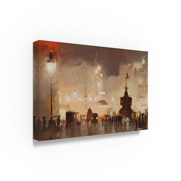 George Hyde Pownall 'Piccadilly Circus ' Canvas Art - Bed Bath & Beyond ...