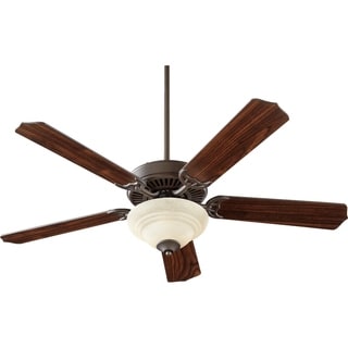 Capri 4 52" Traditional Ceiling Fan with Tri Bump Bowl Light Kit. - Bed ...