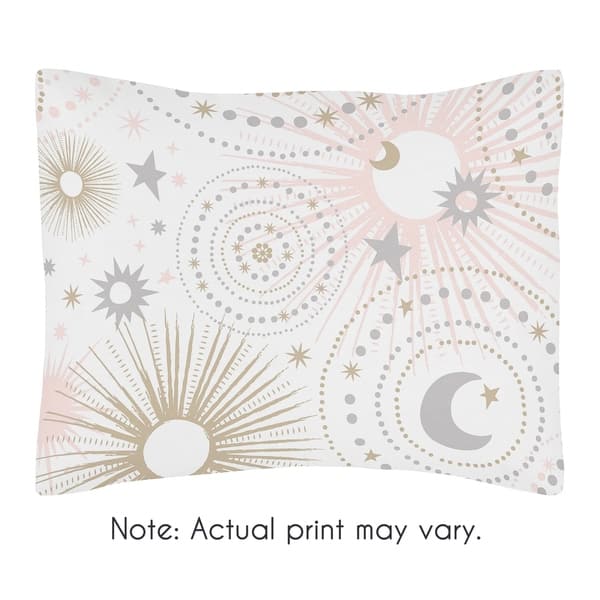 Sweet Jojo Designs Blush Pink, Gold and Grey Star and Moon Celestial ...