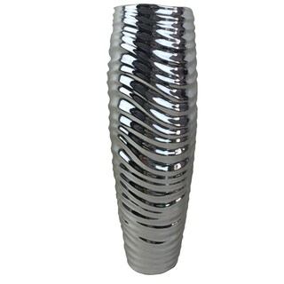 Textured Vase, Silver - Bed Bath & Beyond - 19206248