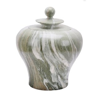 Ceramic Temple Jar, Green Marble - Bed Bath & Beyond - 19206690