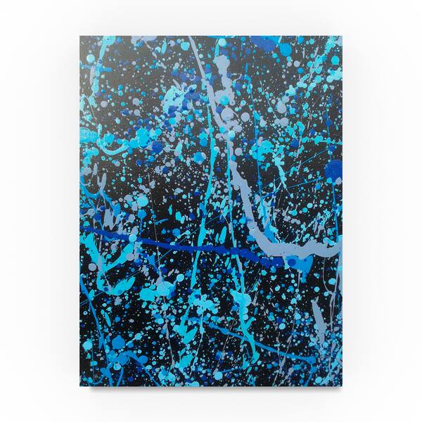 Abstract Graffiti 'Splash Of Blue' Canvas Art - Bed Bath & Beyond ...