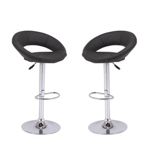 Vogue Furniture Direct Adjustable Height Swivel Barstools with Footrest ...