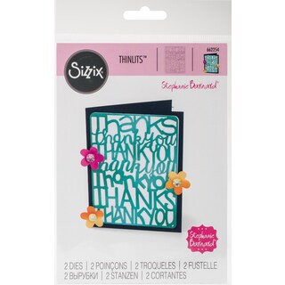 Sizzix SBarnard Thinlits Die Thank You - Bed Bath & Beyond - 19209941