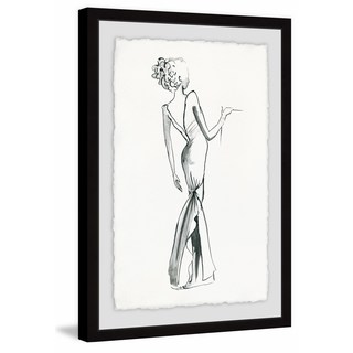 'Alluring Damsel' Framed Painting Print - Multi-Color - Bed Bath ...