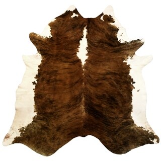 Solid Black/White Authentic Cowhide - Hair-on Cowhide Real Leather - 5 ...