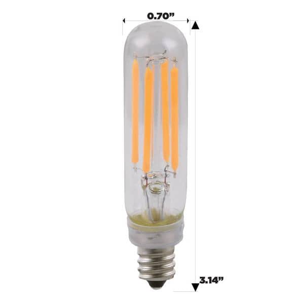 Goodlite LED T6 Tubular 4.5W Filament 60W equivalent 500 Lumens ...