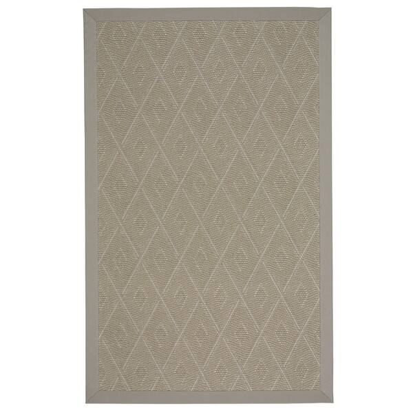 Capel Rugs Llano-Silver Mist Bordered Machine Woven Rugs - Bed Bath ...