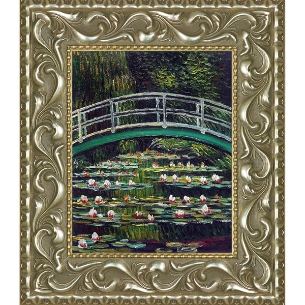 La Pastiche Claude Monet 'The Japanese Bridge' Hand Painted Oil ...