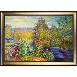 La Pastiche Claude Monet 'Corner of the Garden at Montgeron' Hand ...