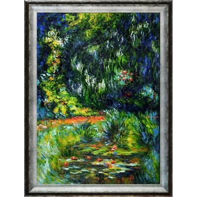 La Pastiche Claude Monet 'Water Lily' Pond Hand Painted Oil ...