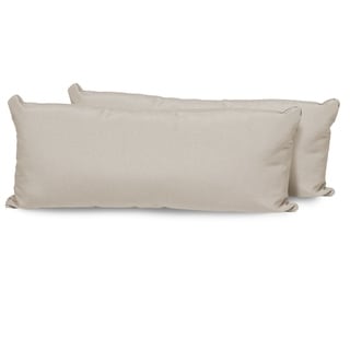 Beige Outdoor Throw Pillows Rectangle Set of 2 - Bed Bath & Beyond ...