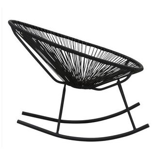 Acapulco Black Metal-frame Rocking Chair - Bed Bath & Beyond - 19431125