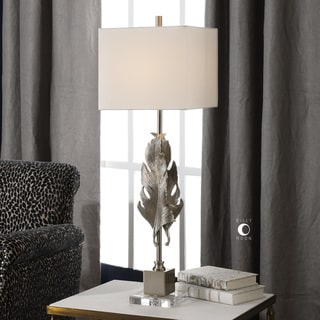 Uttermost Luma Metallic Silver Champagne Table Lamp - Bed Bath & Beyond ...