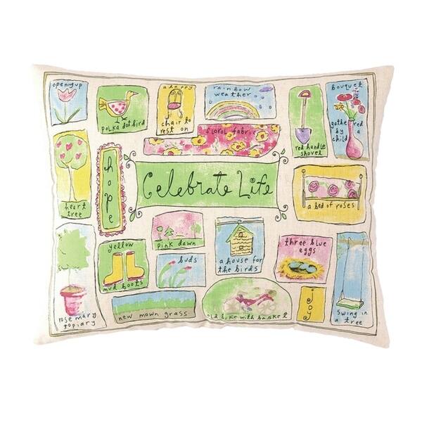 Celebrate Life Pillow - Bed Bath & Beyond - 19433840