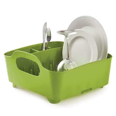 Umbra Tub All-in-One Self-Draining Dish Drying Rack - Overstock - 19433874