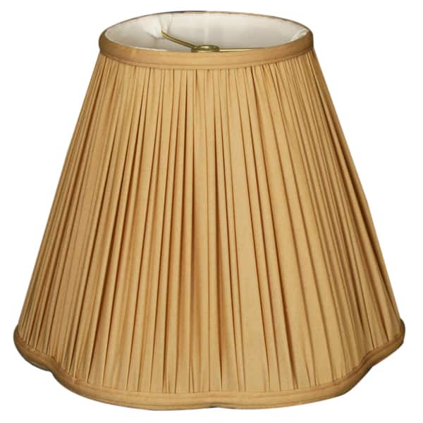Royal Designs Bottom Scallop Gather Pleat Basic Lamp Shade, Antique ...