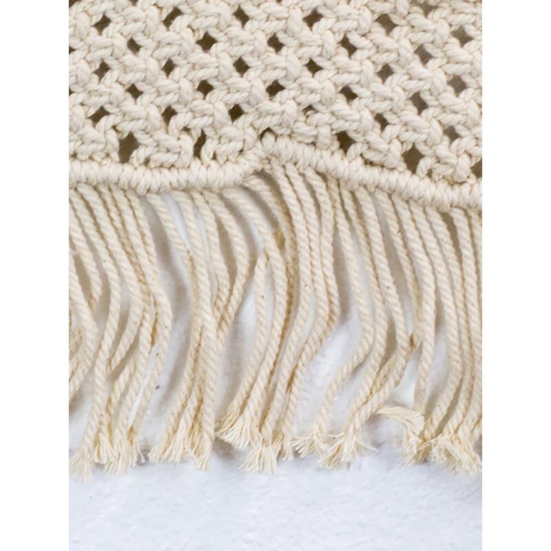 Geometric Macrame Wall Hanging - Overstock - 19446254