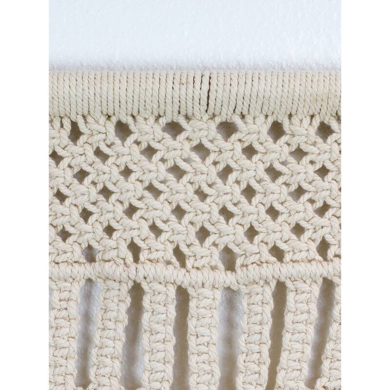 Geometric Macrame Wall Hanging - Overstock - 19446254