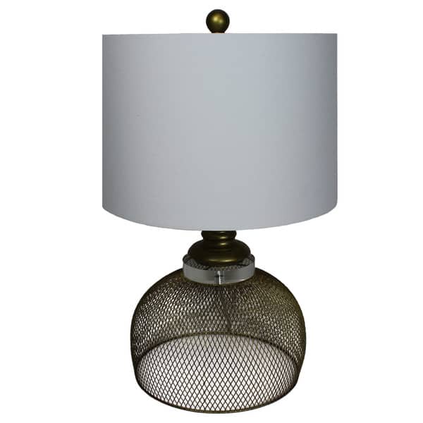 Urban Designs Contemporary Metal Cage Table Lamp - On Sale - Bed Bath ...
