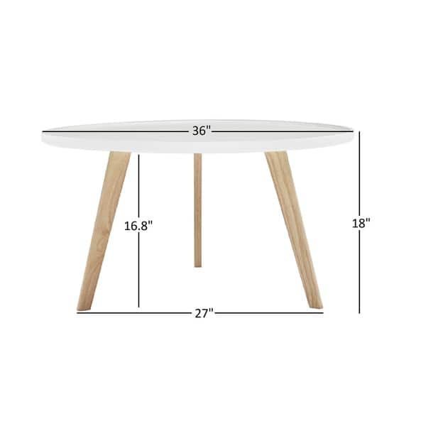 Hayden Mid-Century Round Coffee Table by iNSPIRE Q Modern - Bed Bath ...