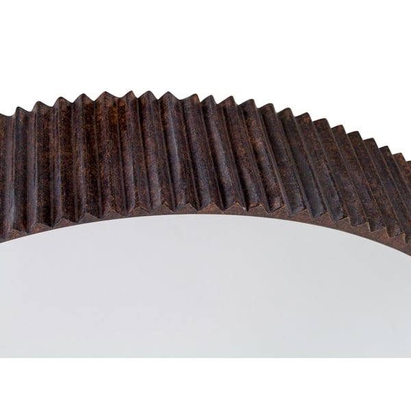 Harrison Rustic Metal Wall Mirror - 23"H x 23"W x 4"D - Bed Bath ...