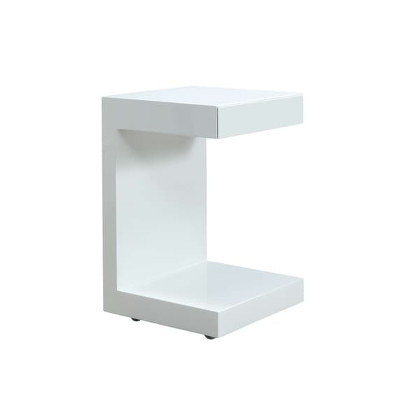 Gloss white lacquer nightstand store