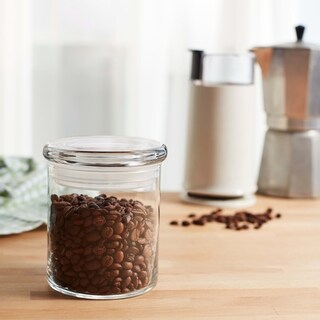 Libbey Cylinder 3-Piece Glass Storage Jar Set with Lids, 22-ounce - Bed ...