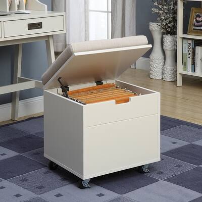 Sadie Small Office File Bench - Overstock - 19481169