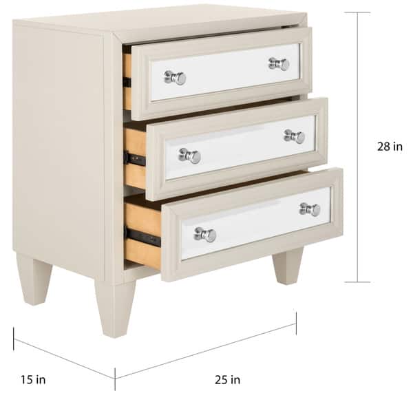 SAFAVIEH Marlon 3-Drawer Titanium Storage Chest - On Sale - Bed Bath ...