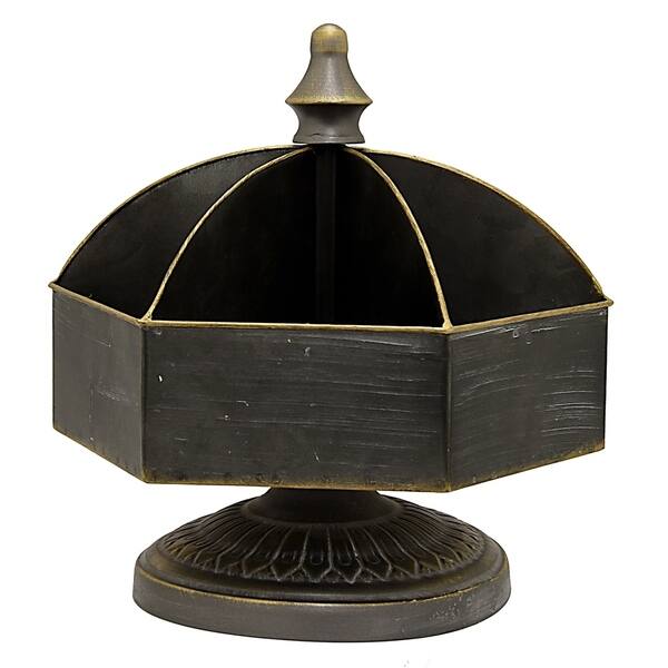 Three Hands Grey Metal Storage Caddy - Bed Bath & Beyond - 19492453