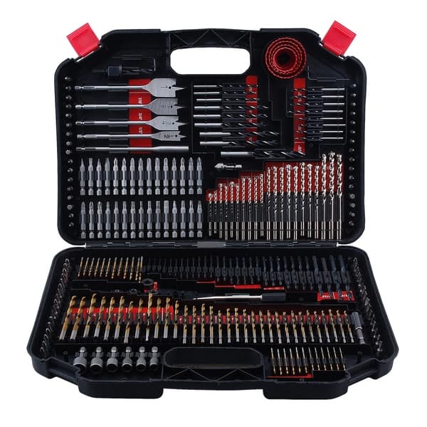 Worker 246pc Impact Drill and Drive Bit Set with Storage Case - Bed ...