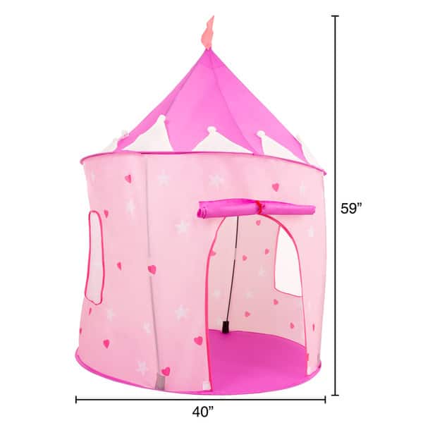Kids Play Tent, Princess Castle- Pop Playhouse for Indoor/Outdoor, Pink ...
