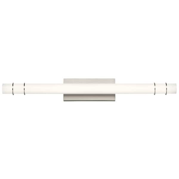 Kichler Lighting Korona Collection 36-inch Brushed Nickel Linear Bath ...