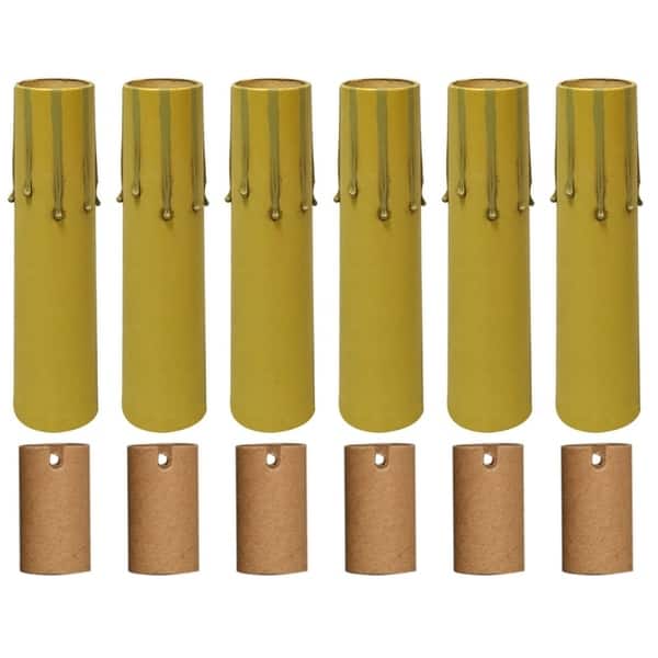 Royal Designs 4" Beige Candle Drip Chandelier Socket Covers - Bed Bath ...