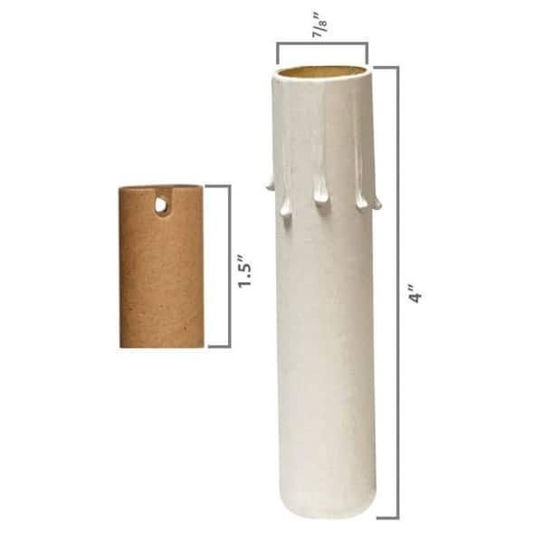 Royal Designs White Candle Drip Chandelier Socket Covers - Bed Bath ...