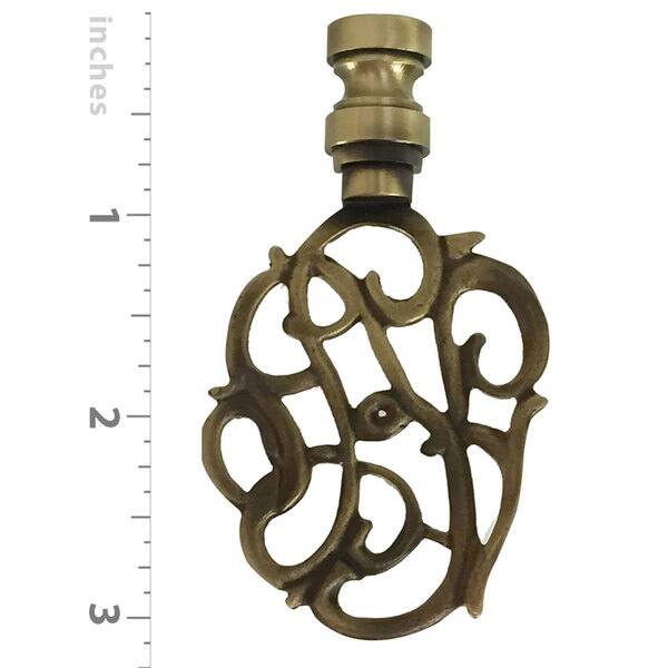 Royal Designs Fan Pull Chain with Hand Carved Caste Floral Finial ...