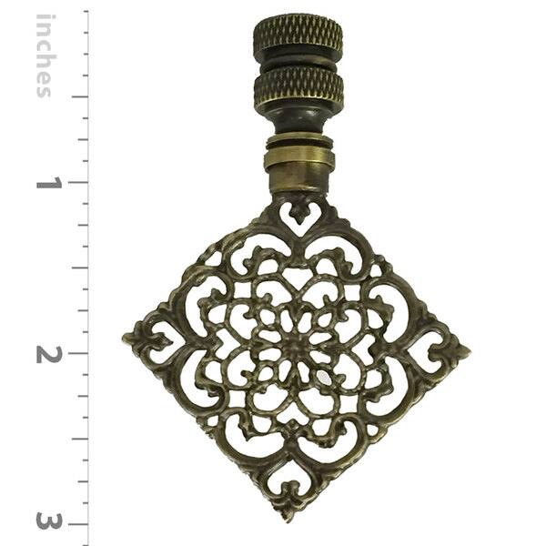 Royal Designs Fan Pull Chain with Diamond Floral Filigree Finial ...