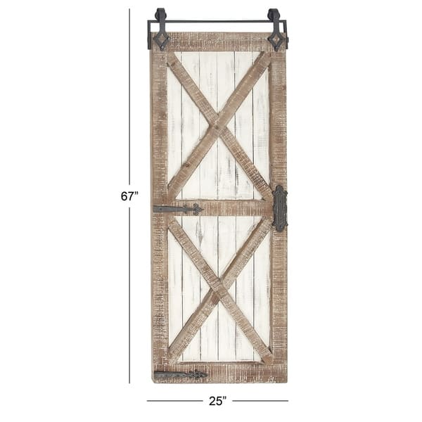 Farmhouse 67 x 25 Inch Rectangular Barn Door Wall Panel by Studio 350 ...