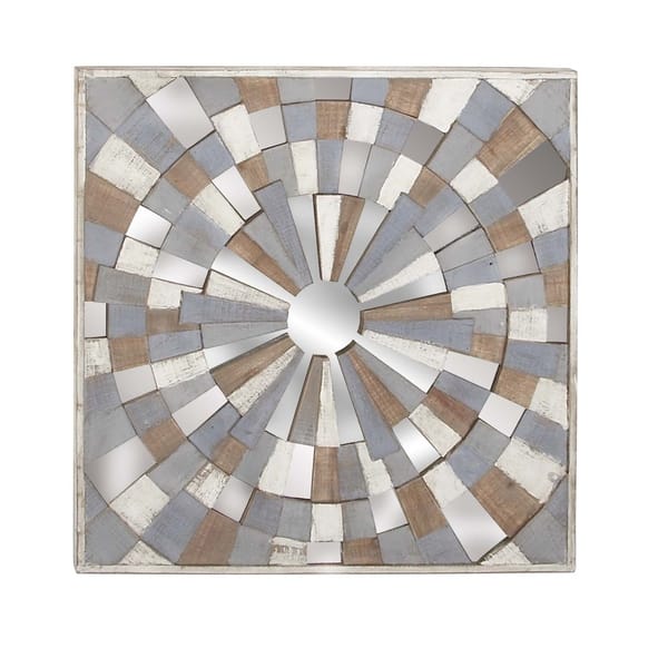 Modern Radial Design Wooden Wall Panel - Bed Bath & Beyond - 19563578