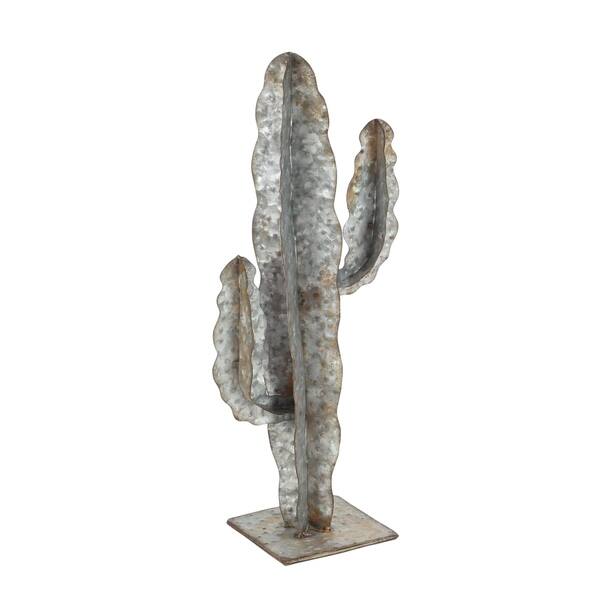 16 X 4 inch Industrial Metal Cactus Sculpture - Bed Bath & Beyond ...