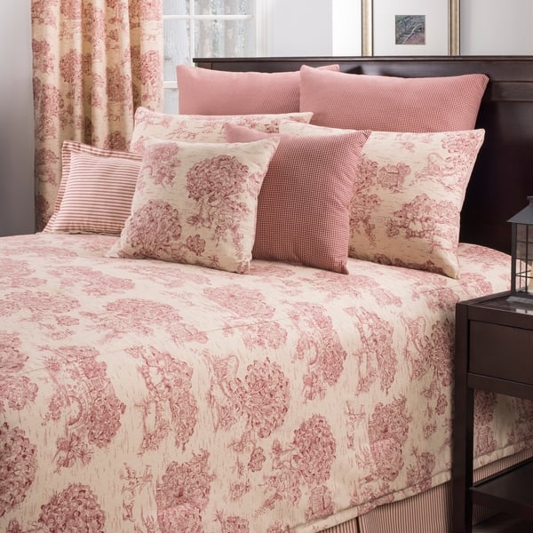 Provence red toile comforter set - Bed Bath & Beyond - 19570251