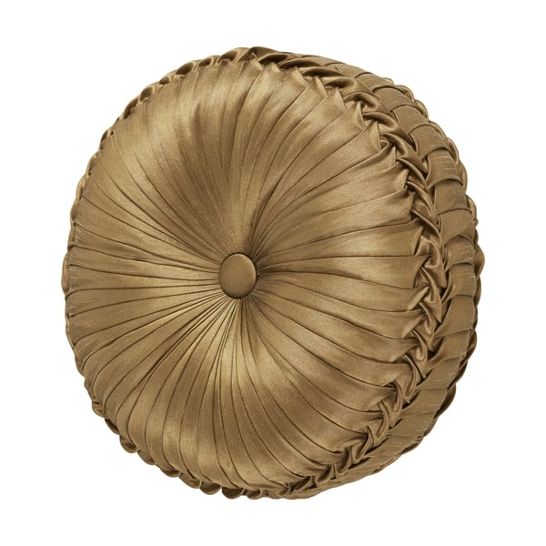 Five Queens Court Reilly Tufted Round Decorative Throw Pillow - Bed ...