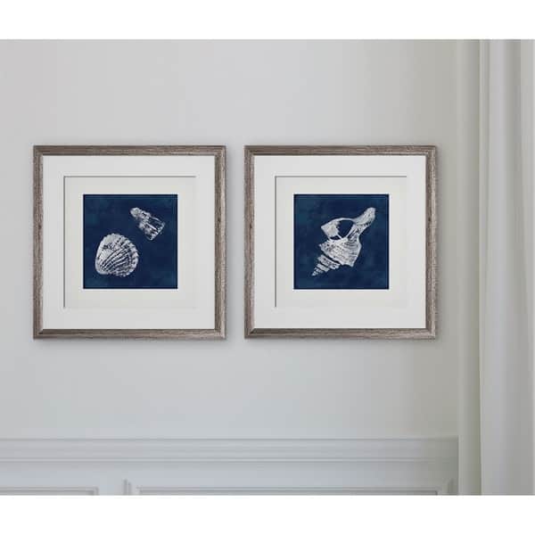 Cyanotype Shells I -2 Piece Set - Bed Bath & Beyond - 19584260